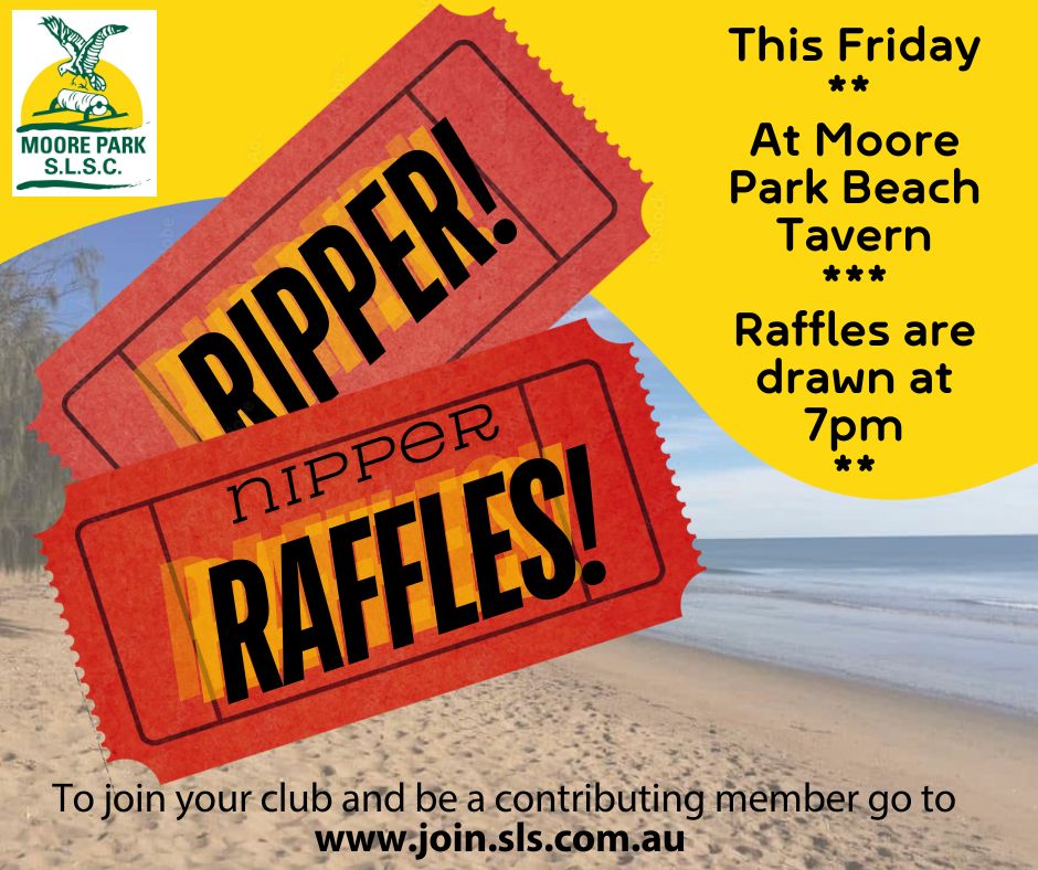Fundraising: Ripper Nipper Raffle! – Moore Park Surf Life Saving Club